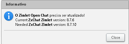 Zimbra: O Zimlet Open Chat precisa ser atualizado – Pensando Linux