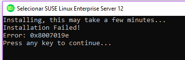 WSL (Subsistema do Windows para Linux): Erro 0x8007019e – Pensando Linux